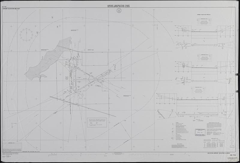 Airport obstruction chart, OC 710, Decatur Airport, Decatur, Illinois ...