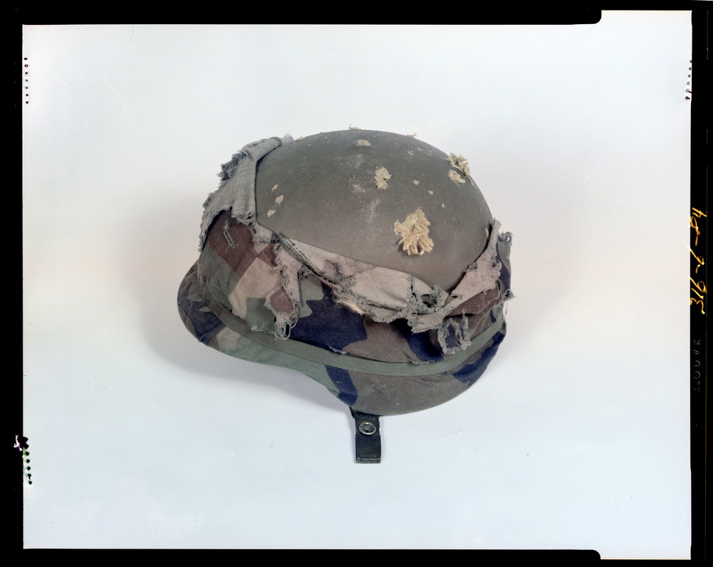 IPL, PASGT helmet, combat condition - Digital Commonwealth