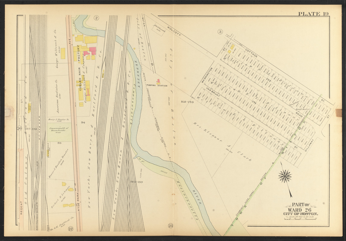 Atlas of the city of Boston, ward 26, Hyde Park - Digital Commonwealth