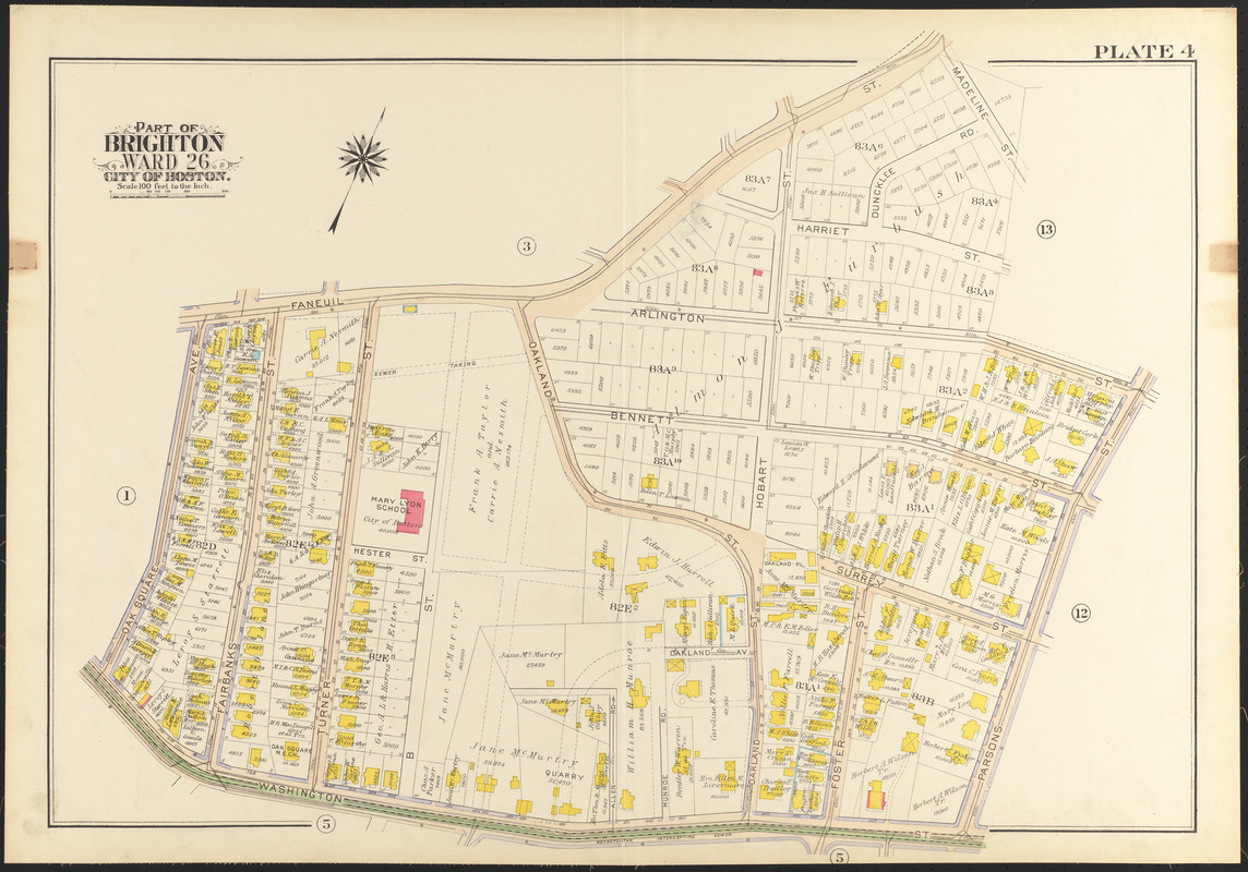Atlas of the city of Boston, wards 25 & 26, Brighton - Digital Commonwealth