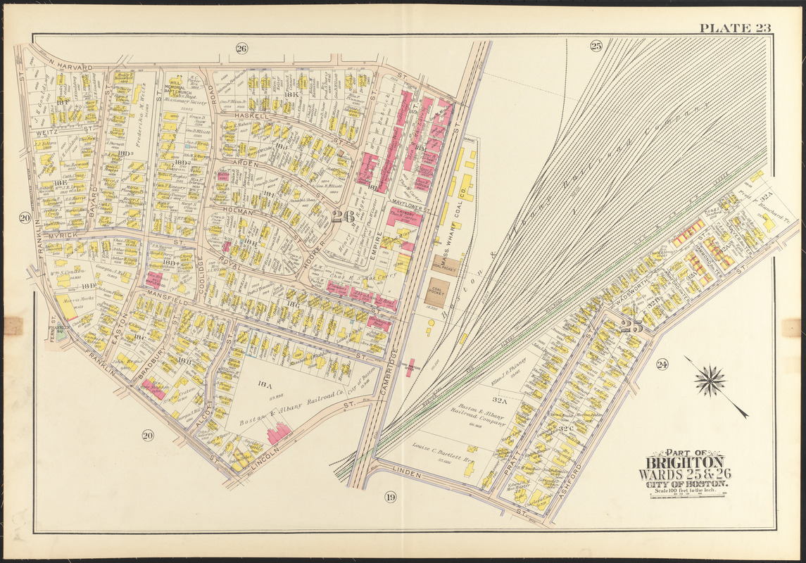 Atlas of the city of Boston, wards 25 & 26, Brighton - Digital Commonwealth