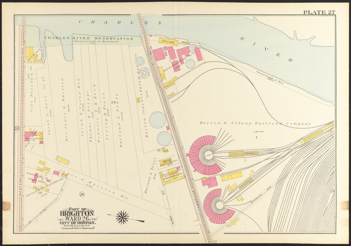 Atlas of the city of Boston, wards 25 & 26, Brighton - Norman B ...