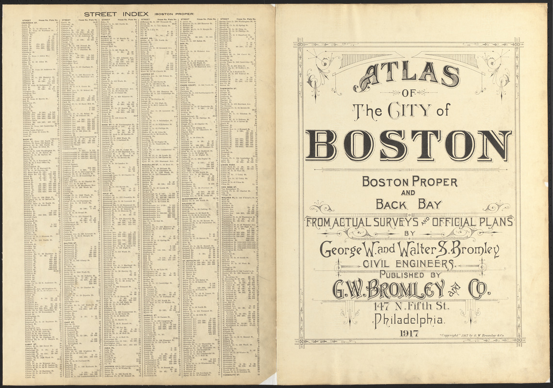 Atlas of the city of Boston : Boston proper and Back Bay - Norman B ...