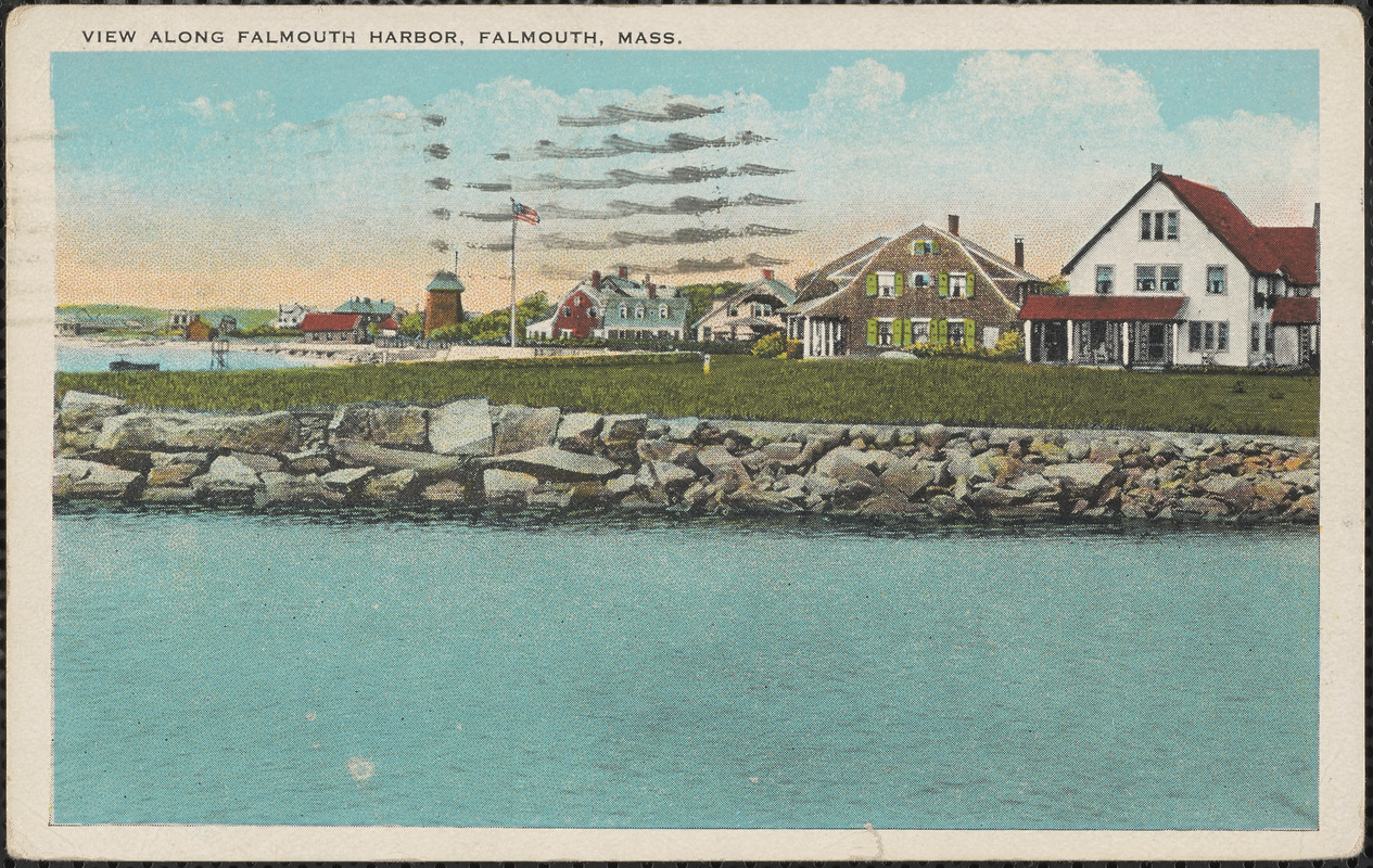 View Along Falmouth Harbor, Falmouth, Mass. - Digital Commonwealth