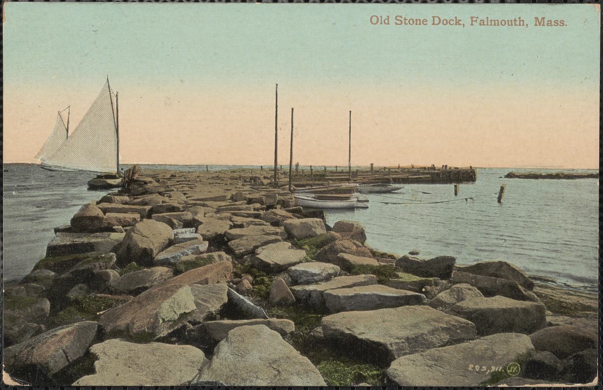 Old Stone Dock, Falmouth, Mass. - Digital Commonwealth