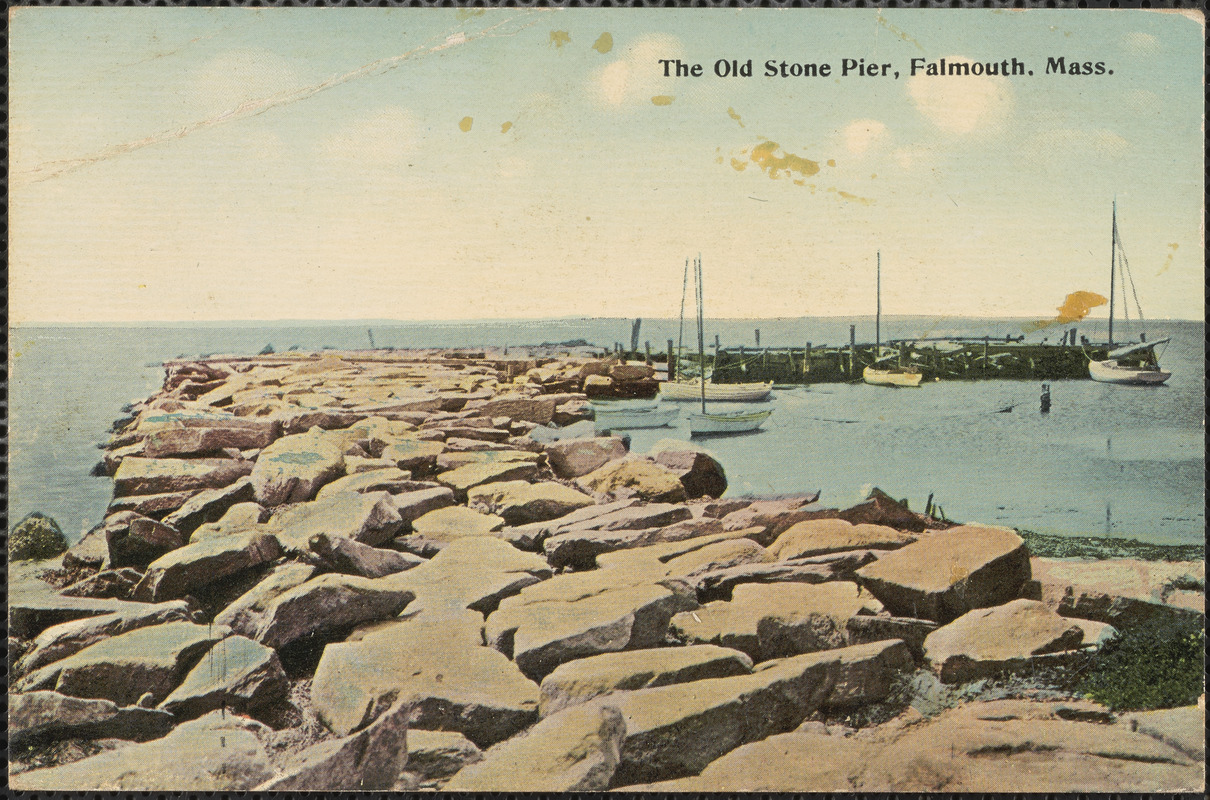 The Old Stone Pier, Falmouth, Mass. - Digital Commonwealth