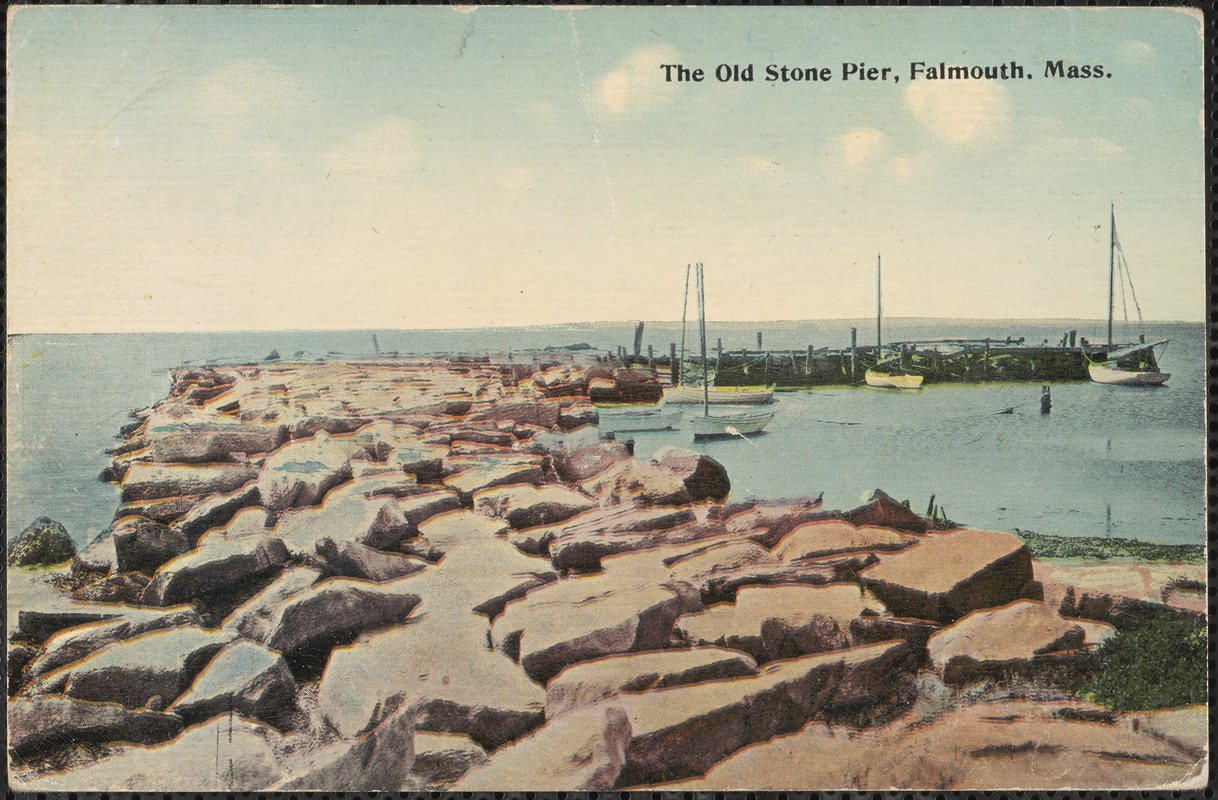 The Old Stone Pier, Falmouth, Mass. - Digital Commonwealth