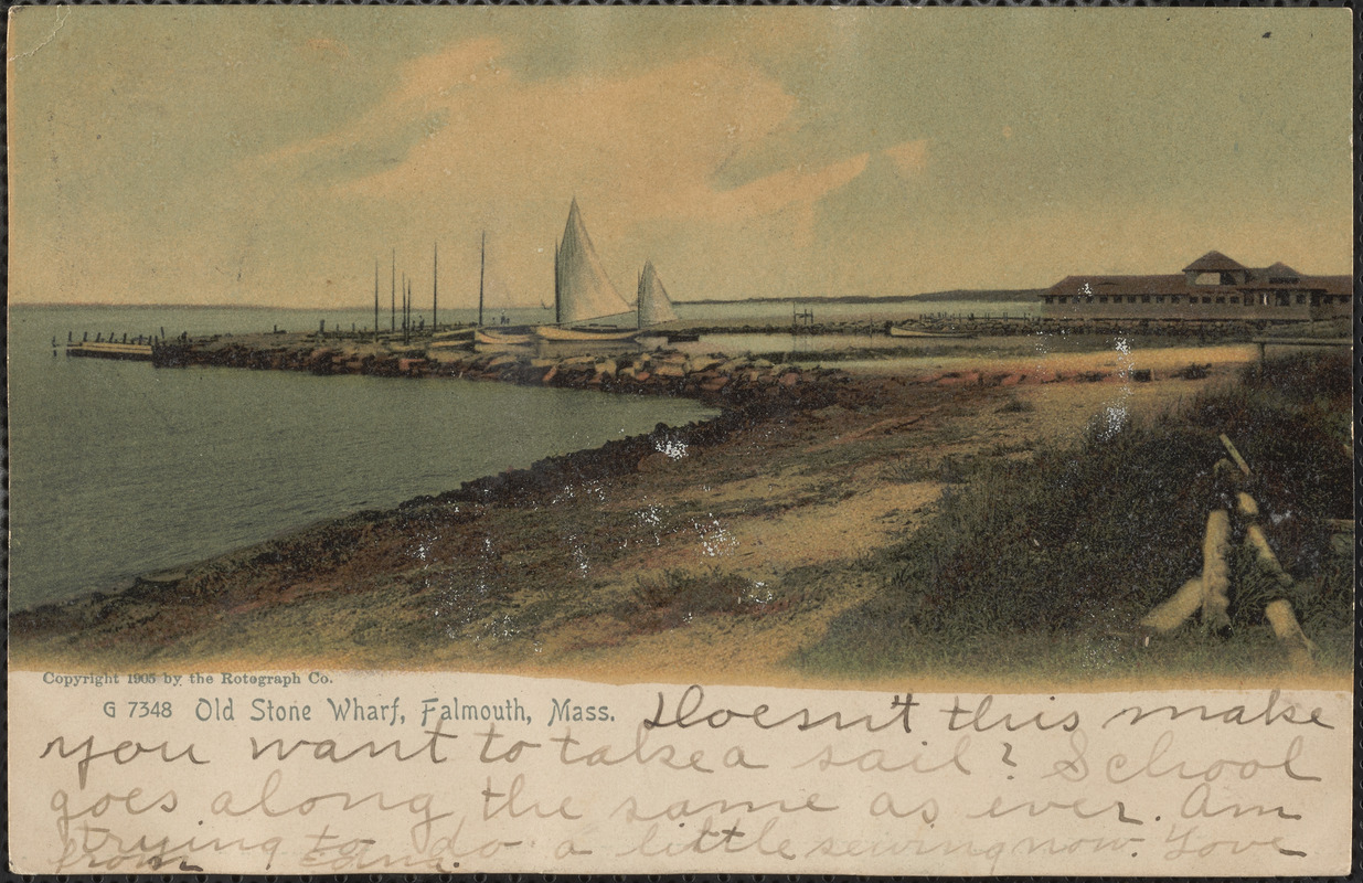 Old Stone Wharf, Falmouth, Mass. - Digital Commonwealth