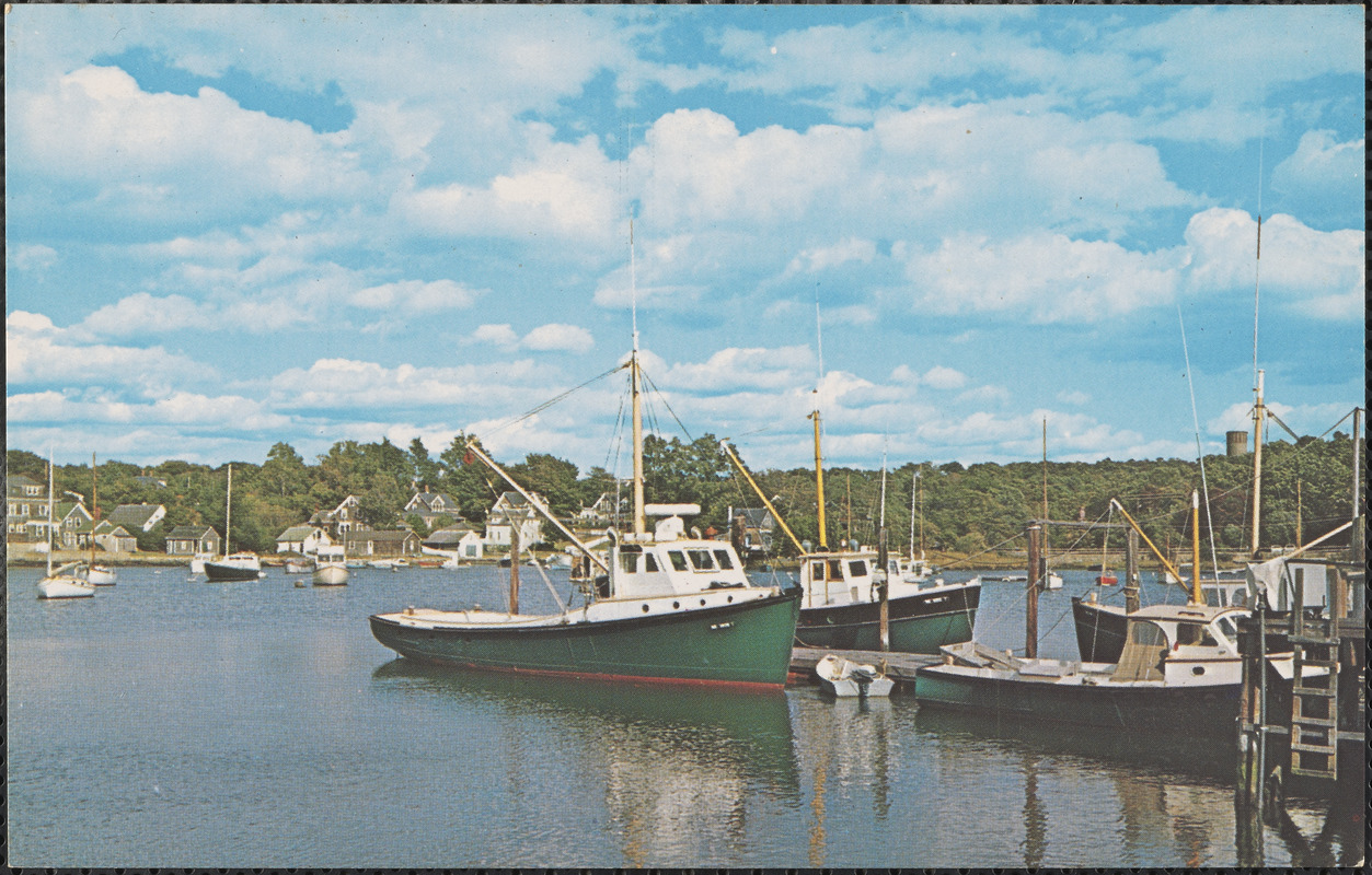 Eel Pond, Woods Hole, Cape Cod, Massachusetts - Digital Commonwealth
