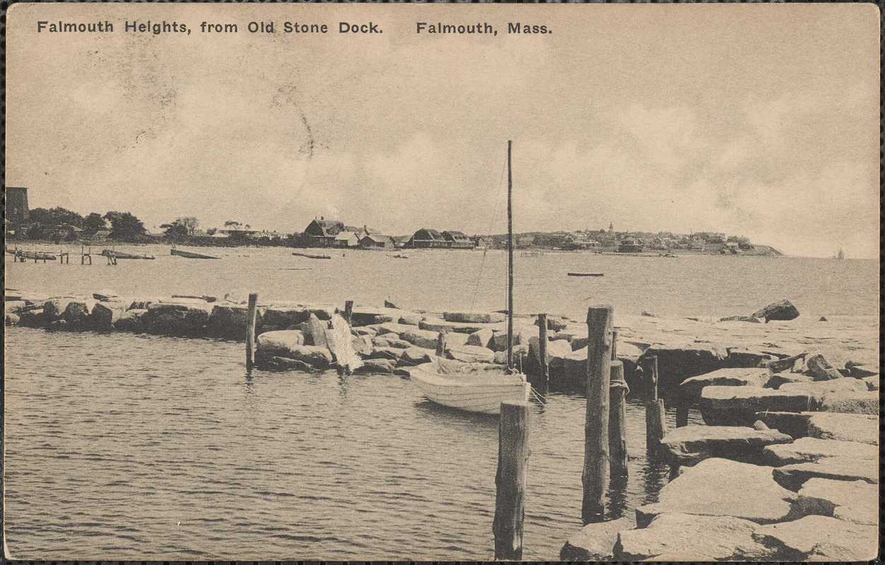 Falmouth Heights, from Old Stone Dock, Falmouth, Mass. - Digital ...
