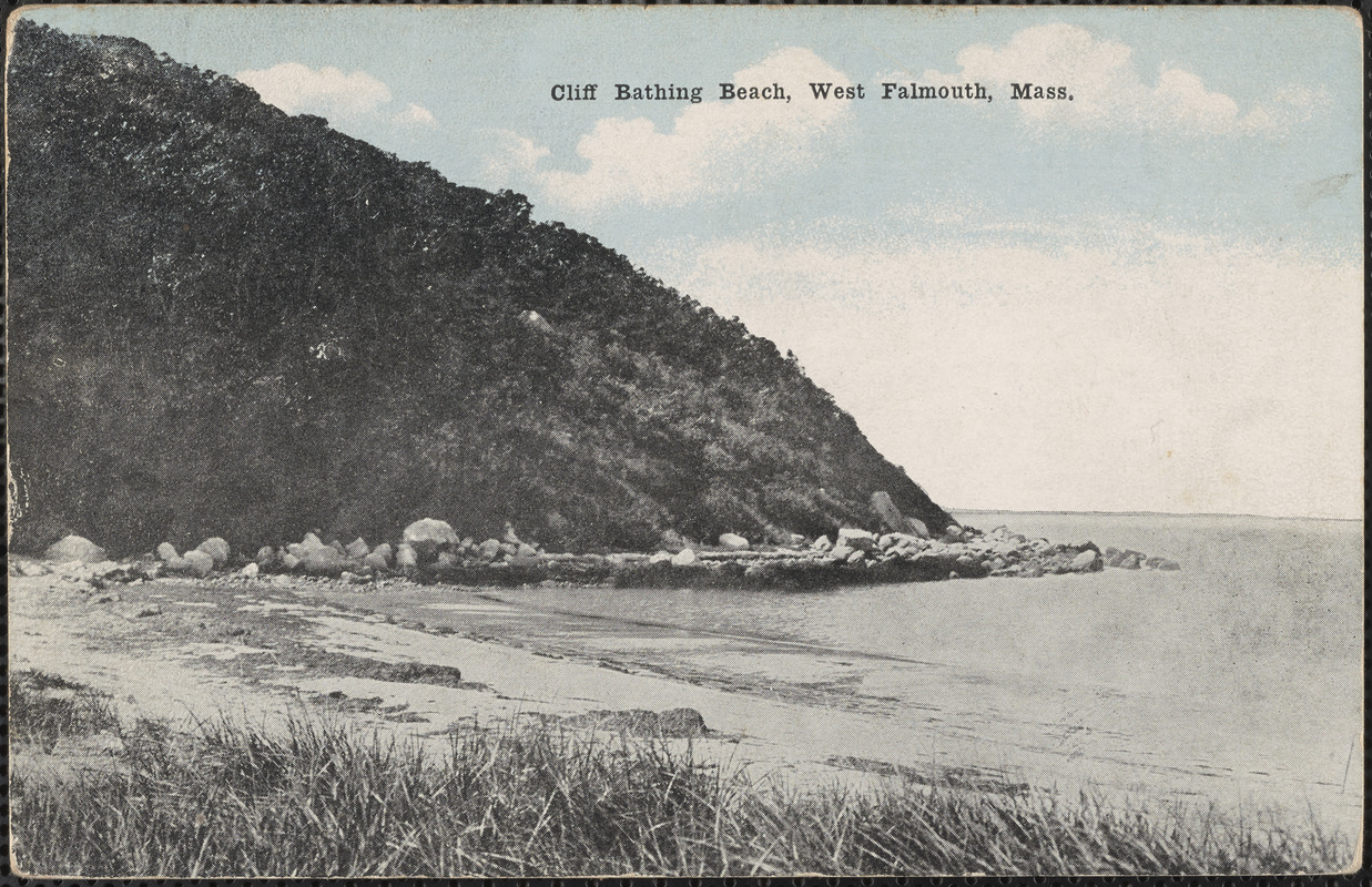 Cliff Bathing Beach, West Falmouth, Mass. - Digital Commonwealth
