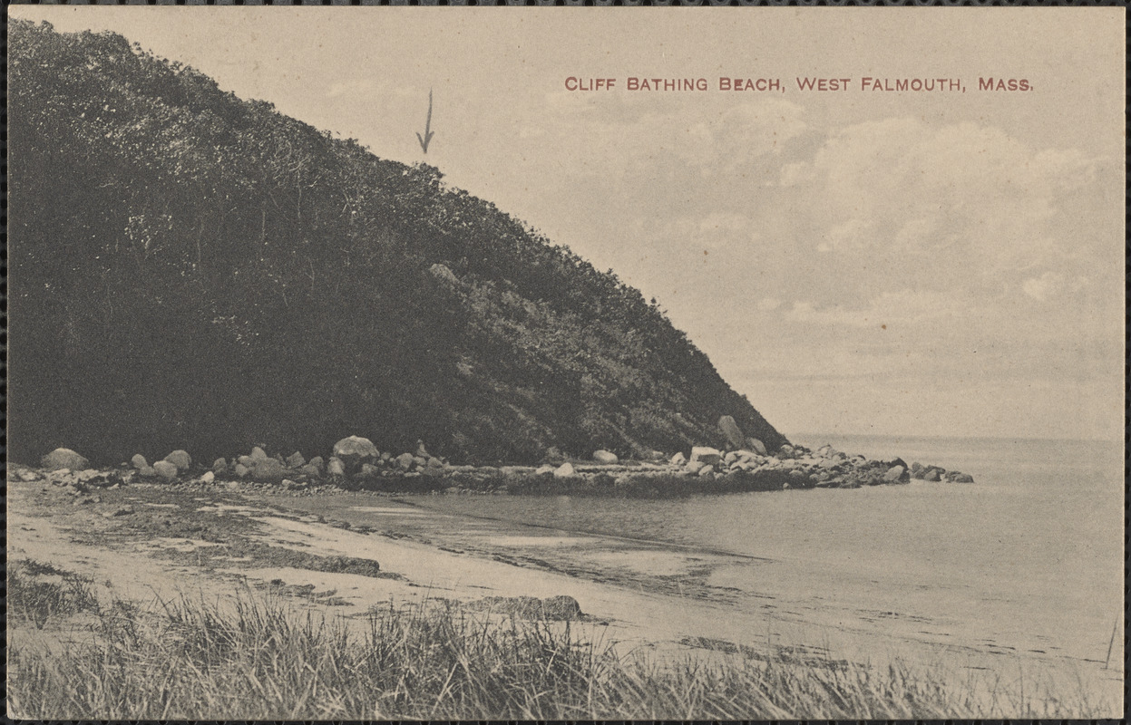 Cliff Bathing Beach, West Falmouth, Mass. - Digital Commonwealth