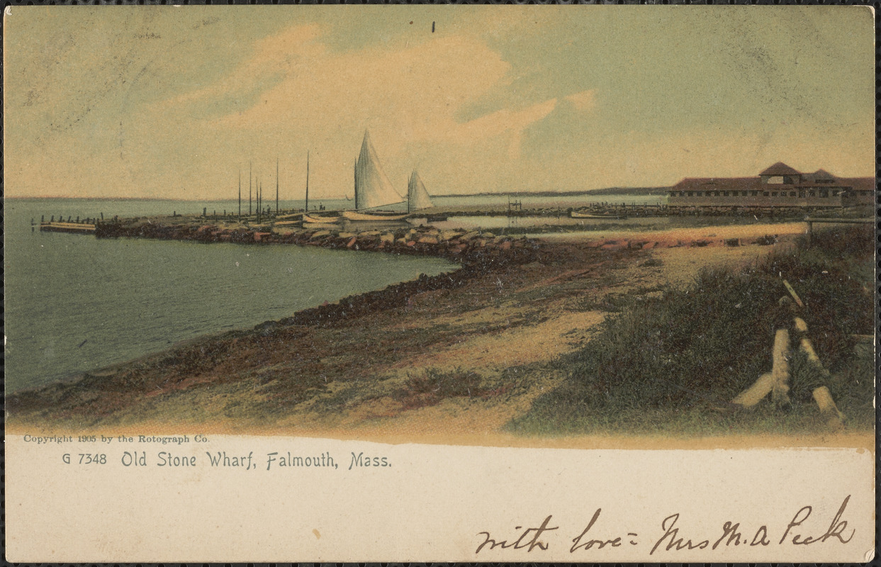 Old Stone Wharf, Falmouth, Mass. - Digital Commonwealth