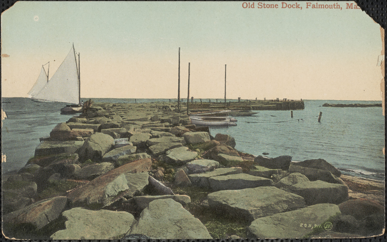 Old Stone Dock, Falmouth, Mass. - Digital Commonwealth