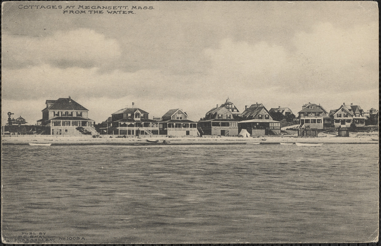 Cottages at Megansett, Mass. from the water - Digital Commonwealth