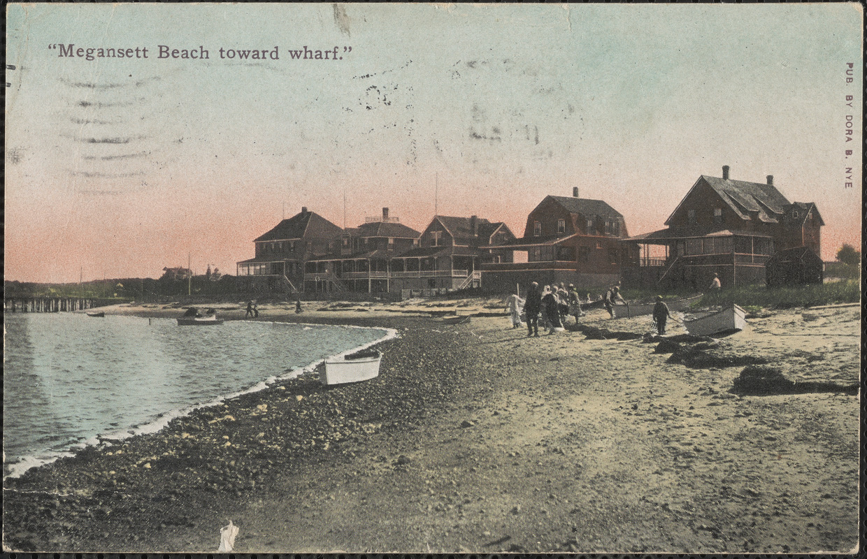 Megansett Beach toward wharf - Digital Commonwealth