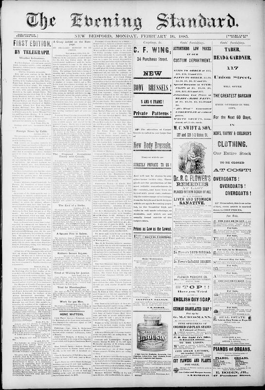 Evening Standard. February 16, 1885 - Digital Commonwealth