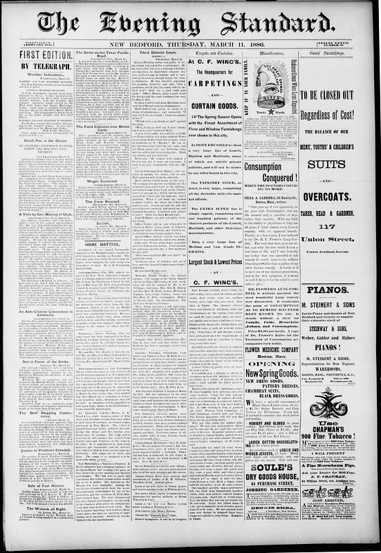 Evening Standard. March 11, 1886 - Digital Commonwealth