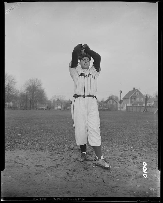 Springfield College baseball pitcher - Digital Commonwealth