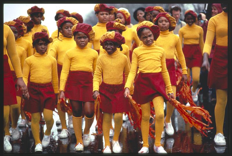 Young women in Bicentennial parade, Eliot Square, Roxbury - Digital ...