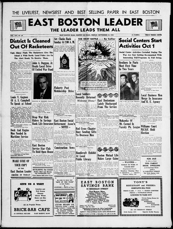 East Boston Leader, September 28, 1945 - Digital Commonwealth