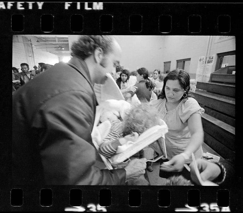 Chelsea Fire survivors at shelter, Chelsea, MA - Digital Commonwealth