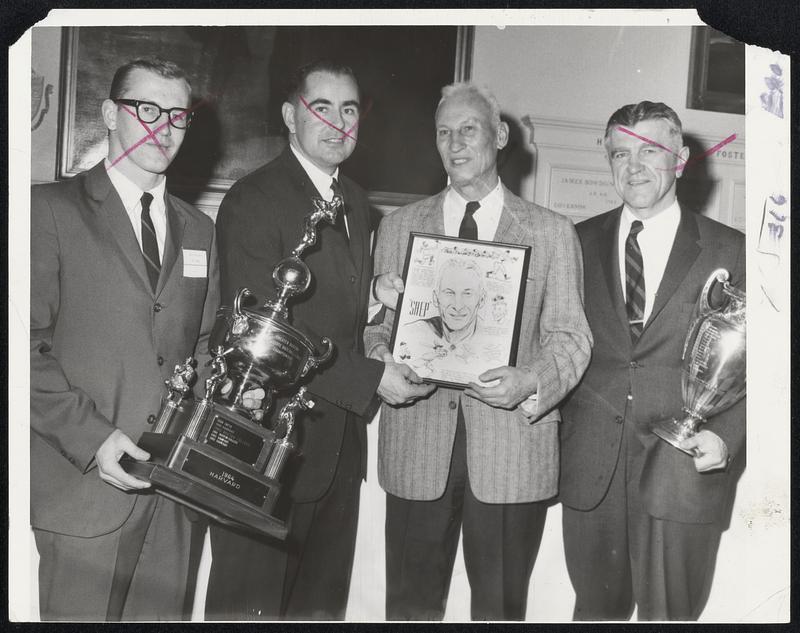 Gary Miller, 1965 Captain. Holding Greater Boston League Trophy. George ...