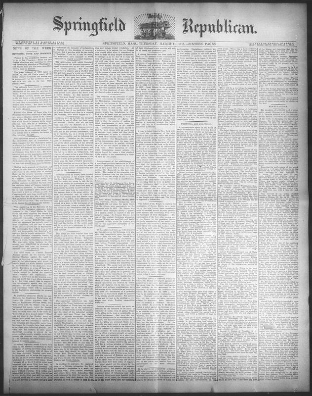 Springfield Weekly Republican - Digital Commonwealth