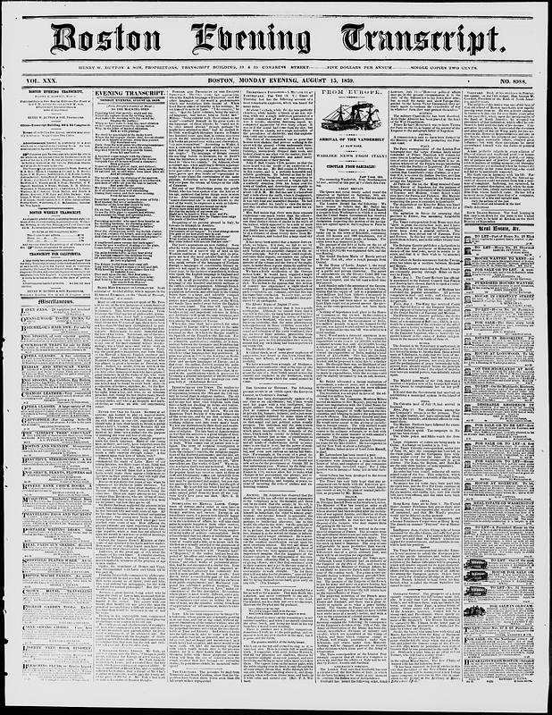 Boston Evening Transcript - Digital Commonwealth