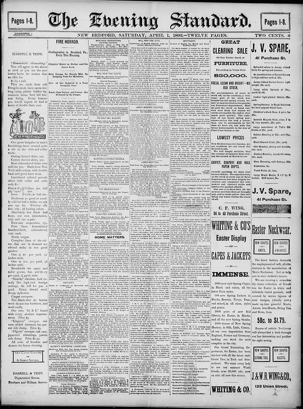 Evening Standard. April 01, 1893 - Digital Commonwealth