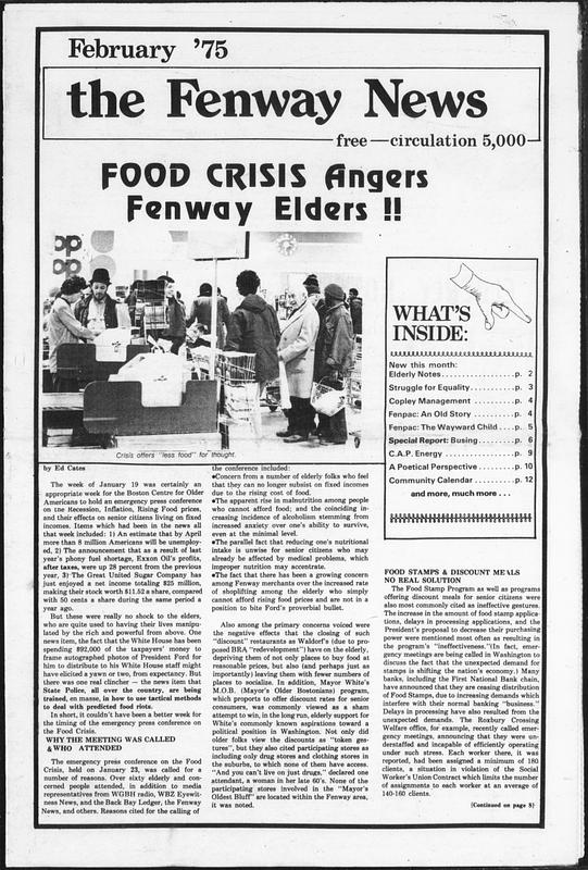 The Fenway News. February 01, 1975 - Digital Commonwealth