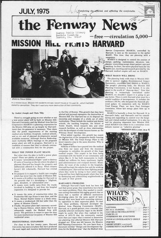 The Fenway News. July 01, 1975 - Digital Commonwealth