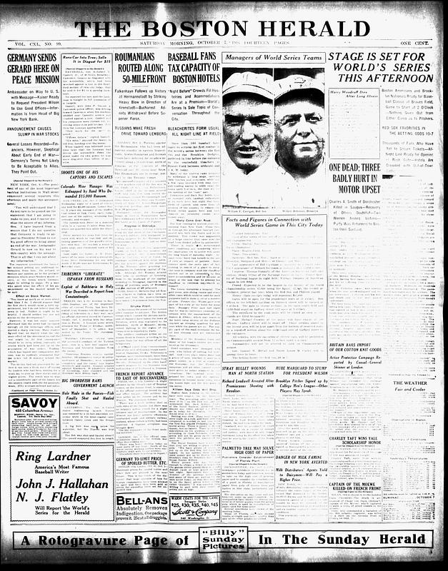 The Boston Herald. October 07, 1916 - Digital Commonwealth
