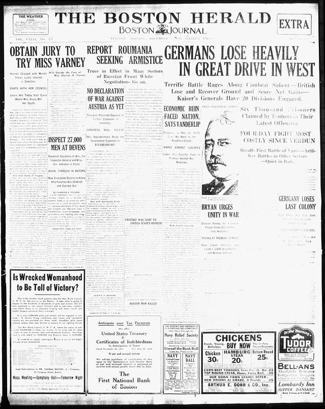 Boston Herald and Boston Journal. December 04, 1917 - Digital Commonwealth