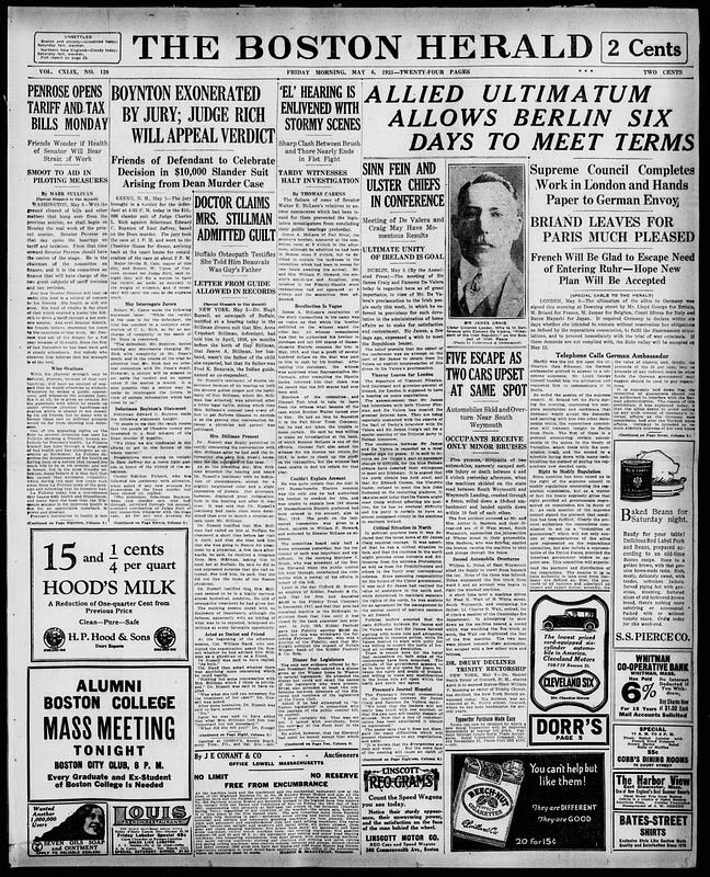 Boston Herald. May 06, 1921 - Digital Commonwealth