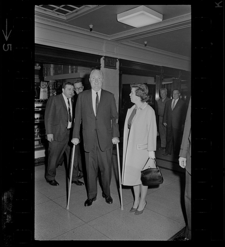 Boston Mayor John Collins and Mary Collins on the night of his re ...