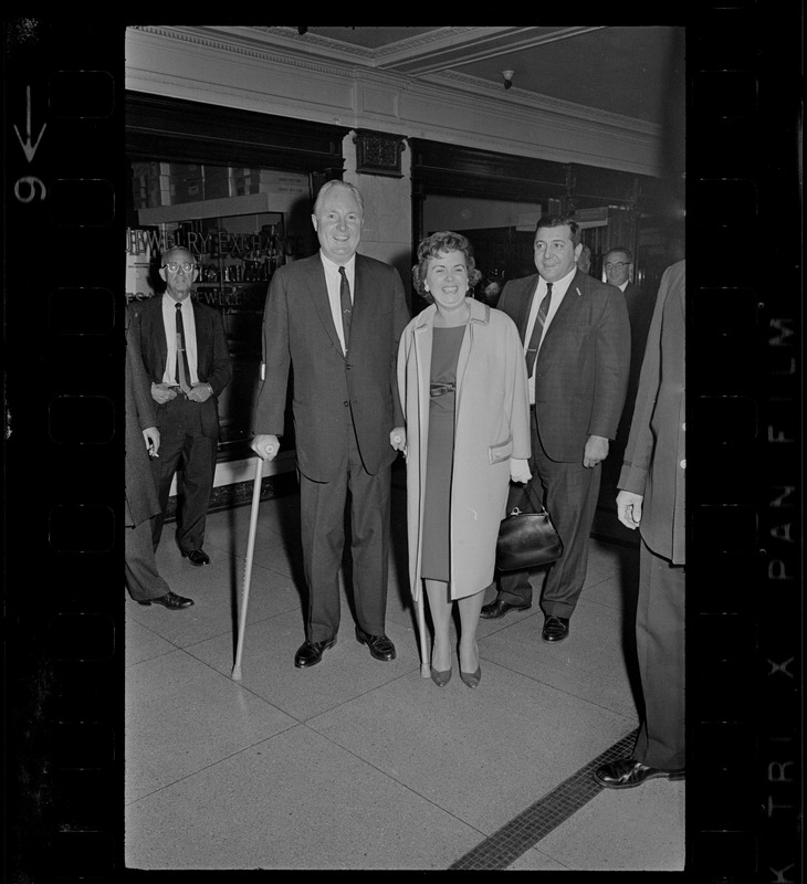 Boston Mayor John Collins and Mary Collins on the night of his re ...