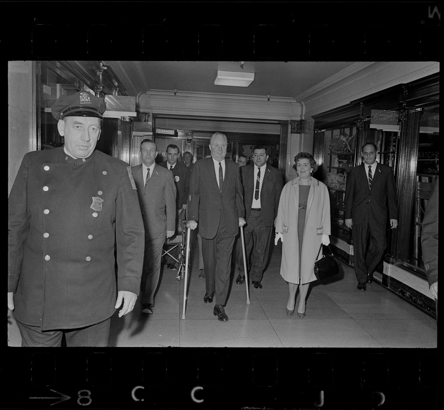 Boston Mayor John Collins and Mary Collins on the night of his re ...