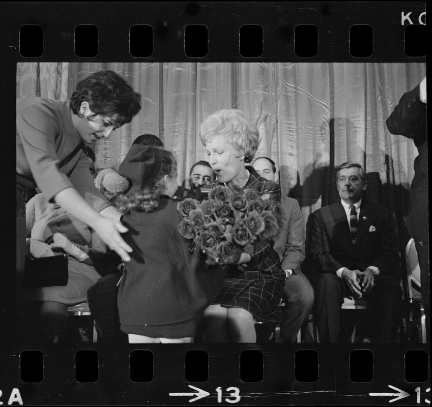 Jennie Volpe and Pat Nixon during campaign rally at Somerset Hotel ...