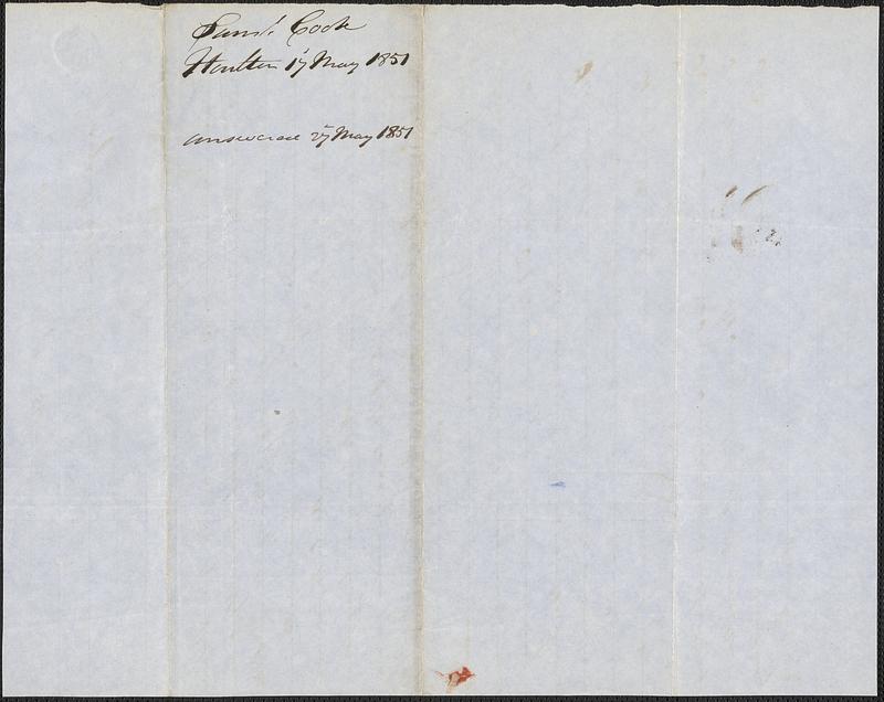 Samuel Cook to George Coffin, 17 May 1851 - Digital Commonwealth