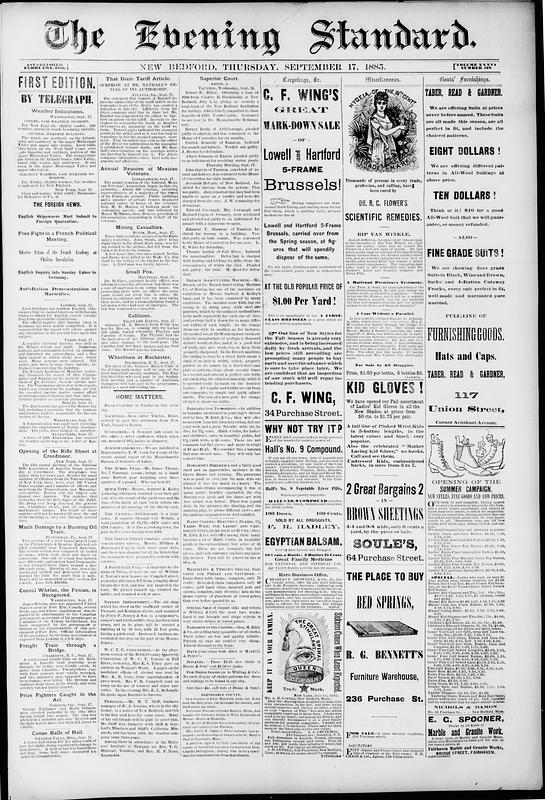 Evening Standard. September 17, 1885 - Digital Commonwealth