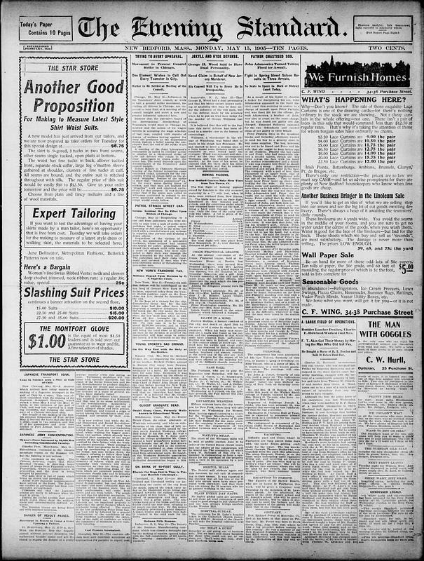 Evening Standard. May 15, 1905 - Digital Commonwealth