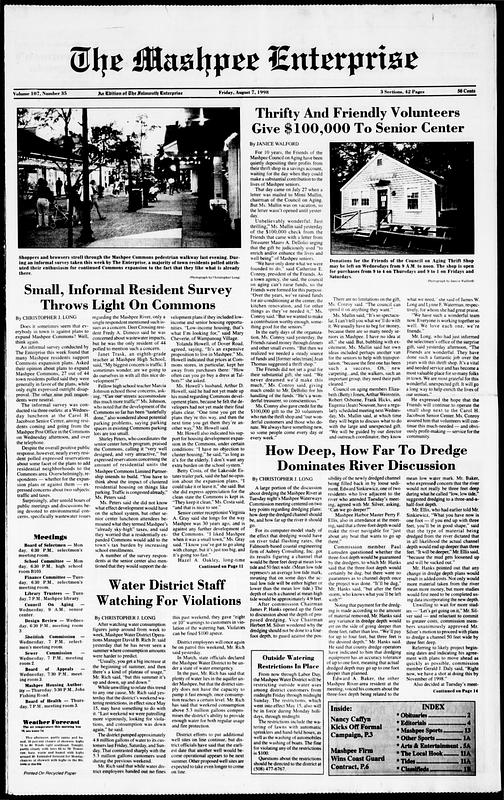 The Mashpee Enterprise. August 07, 1998 - Digital Commonwealth