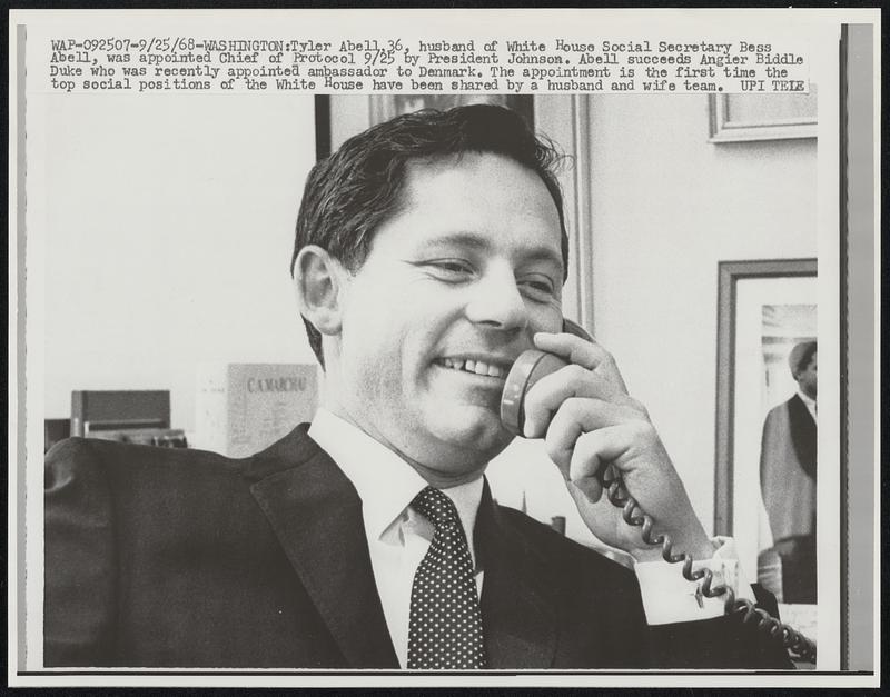 Tyler Abell, 36, husband of White House Social Secretary Bess Abell ...