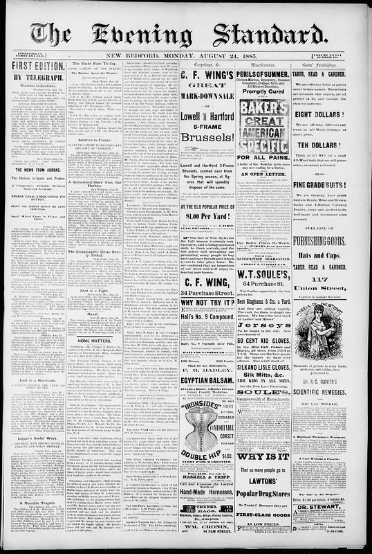 Evening Standard. August 24, 1885 - Digital Commonwealth