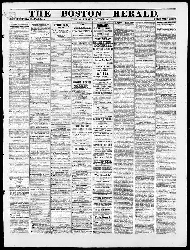 The Boston Herald. October 14, 1873 - Digital Commonwealth