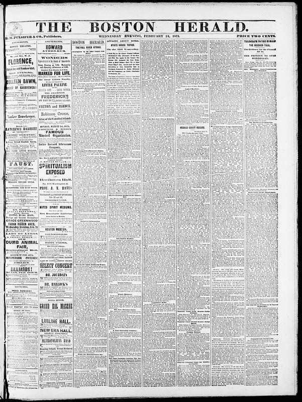 The Boston Herald. February 24, 1875 - Digital Commonwealth