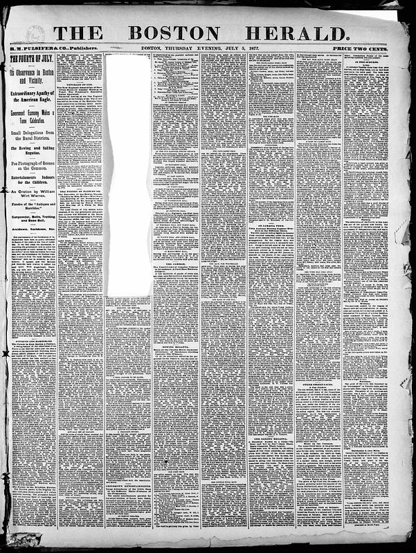 The Boston Herald. July 05, 1877 - Digital Commonwealth