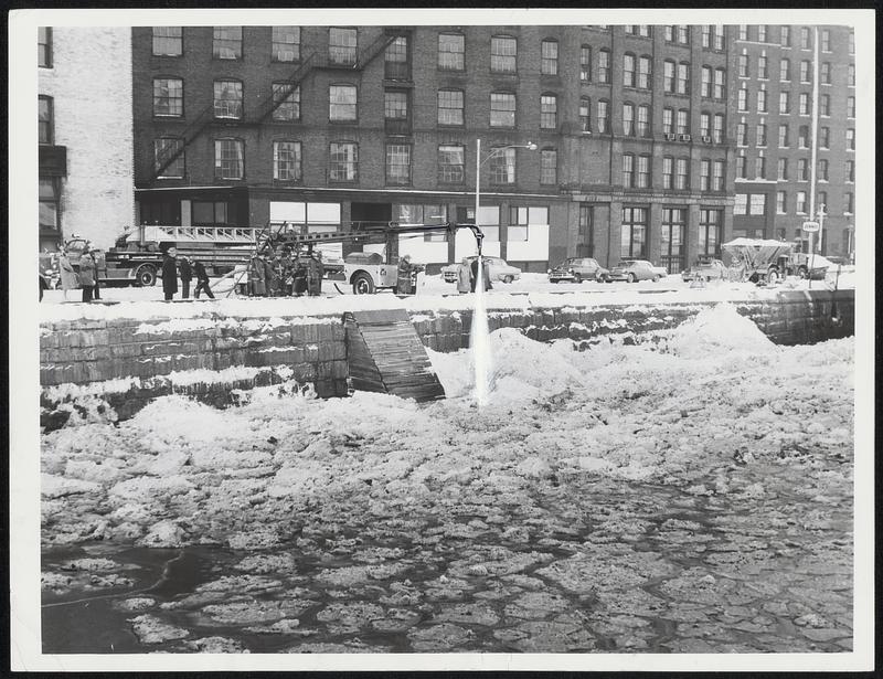 Boston Iceberg, caused by the dumping of snow removed from city streets ...