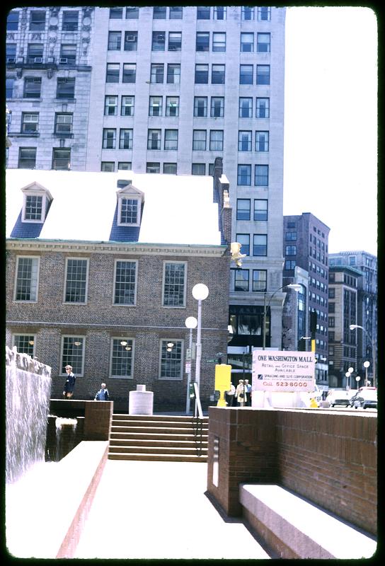 Fountain at Wash & State - Digital Commonwealth